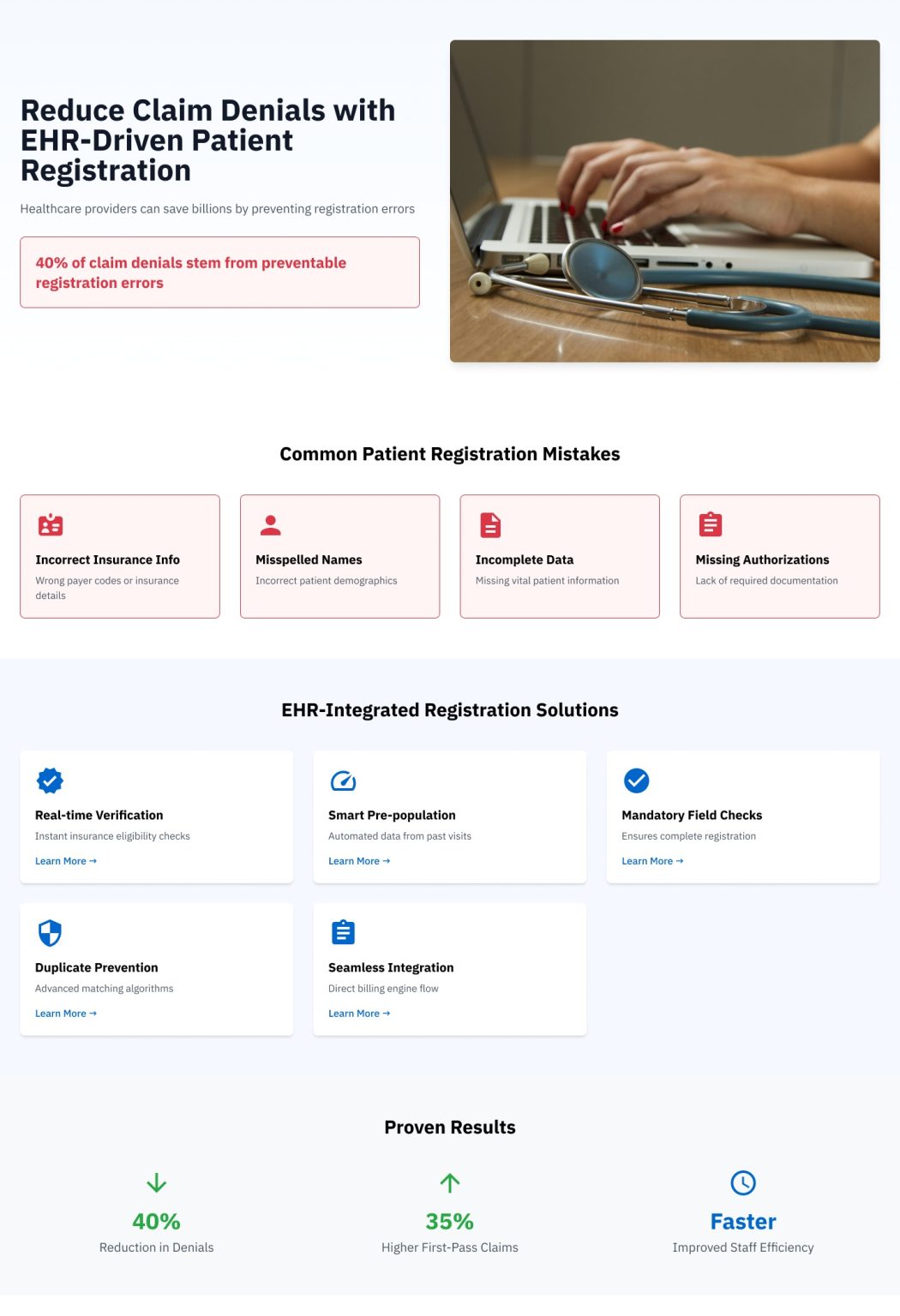 How EHR-Driven Patient Registration Reduces Claim Errors by 40% | Vozo Blog