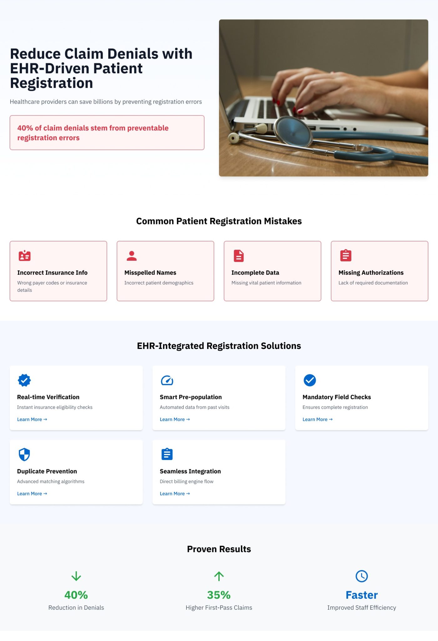 How EHR-Driven Patient Registration Reduces Claim Errors by 40% | Vozo Blog